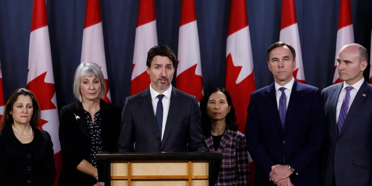 Premier Kanady Justin Trudeau rozpoczyna pracę zdalną. Jego żona ...