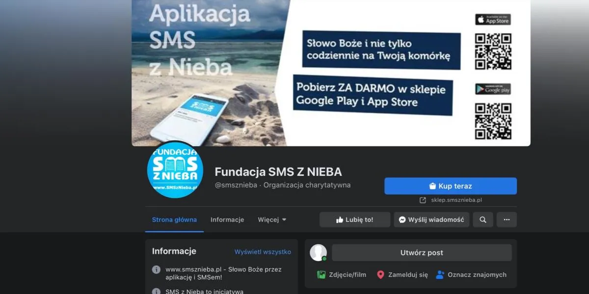 Facebook blokuje fundację ″SMS z nieba″ | Niezalezna.pl