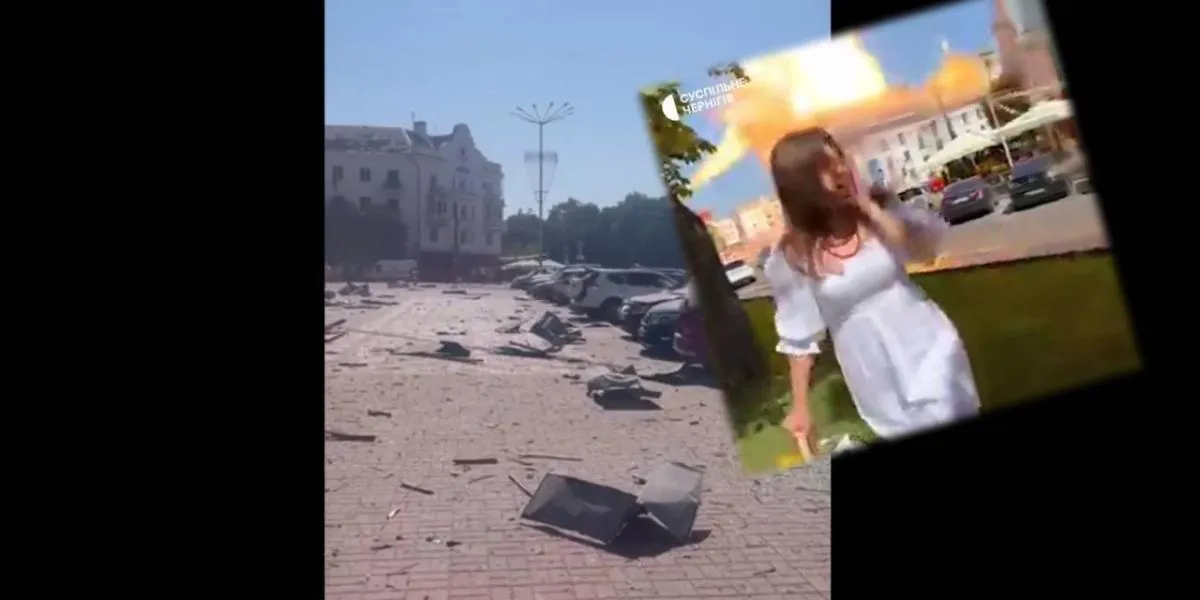 Bestialski atak Rosjan na Czernihów. ″Rakieta miała wybuchnąć wśród ...