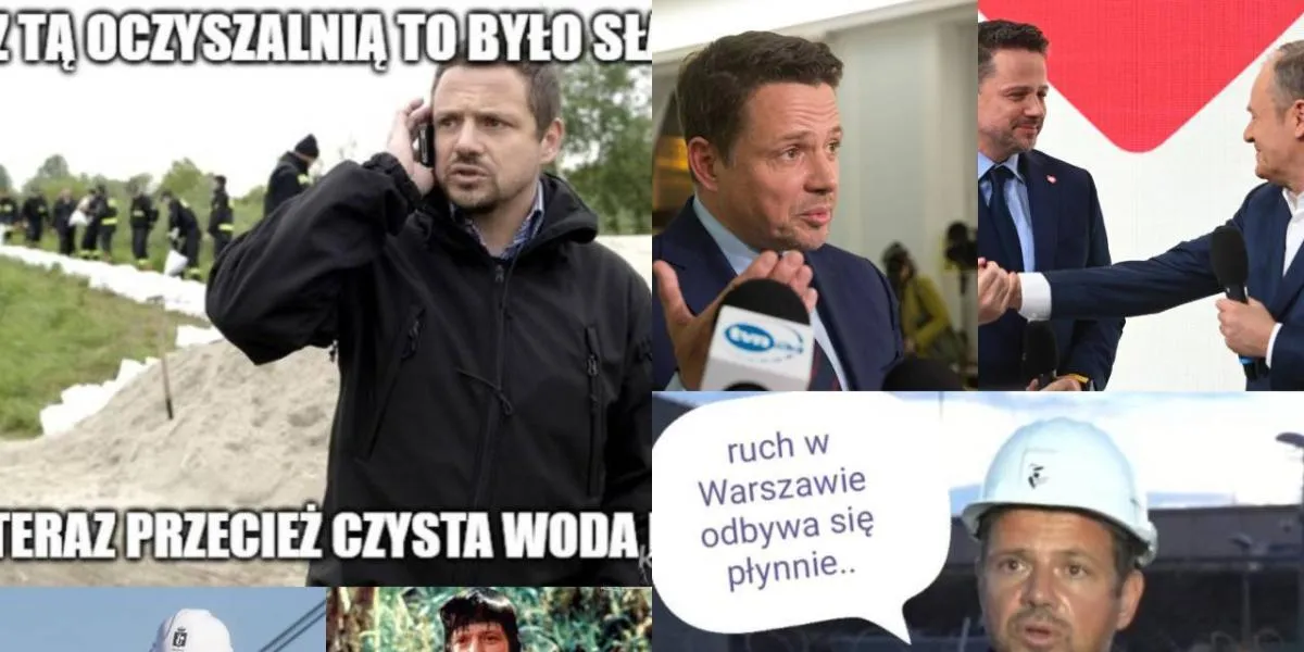 Deszczowe przygody prezydenta Warszawy. ZOBACZ najlepsze MEMY z Rafałem ...