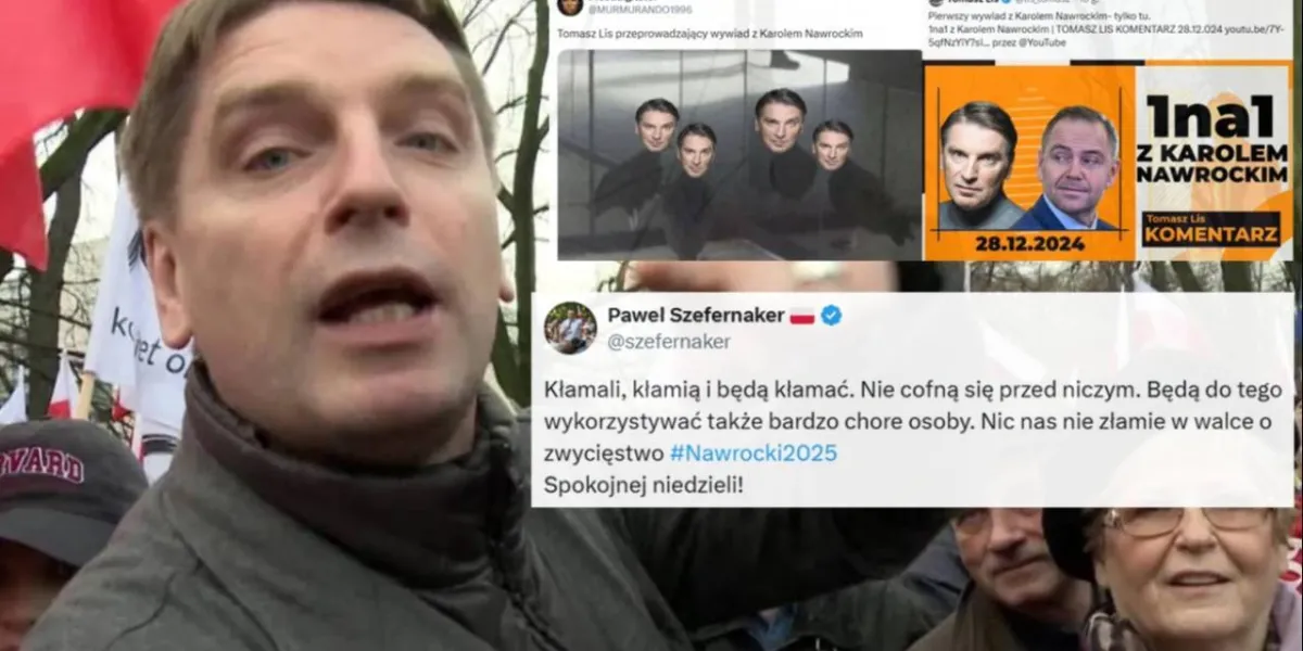 Lis obiecywał „wywiad 1 na 1” z Nawrockim, a rozmawiał sam ze sobą ...